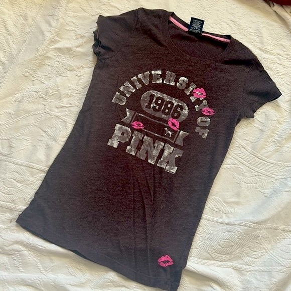 PINK Victoria's Secret | Tops | Vintage University Of Pink 986 ...